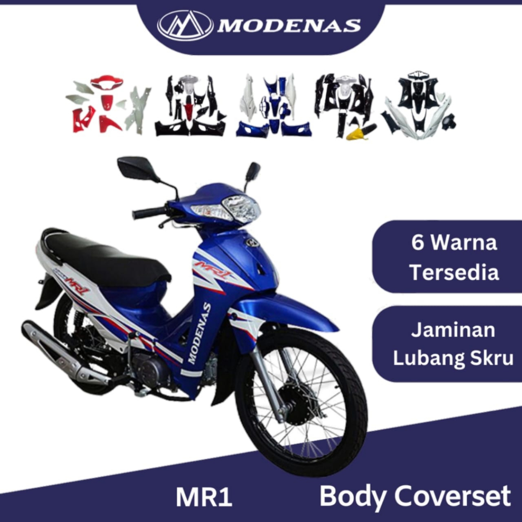 COVER SET HLD FOR MODENAS MR1 NEW COLOUR (CT100 FRONT FENDER) | Shopee ...