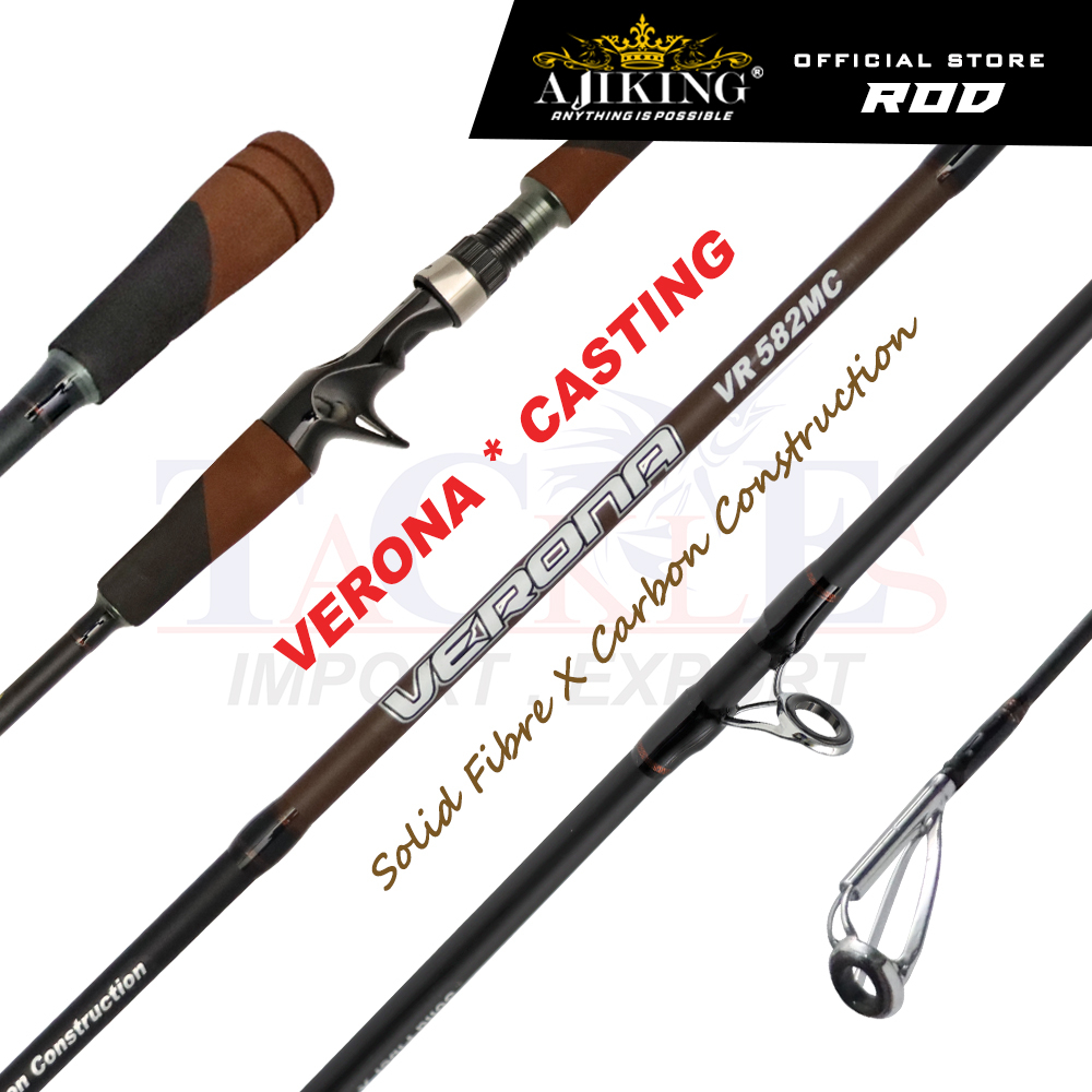 Ajiking Verona Casting Fishing Rod (7kg/5'8ft-6'6ft) | Shopee Malaysia