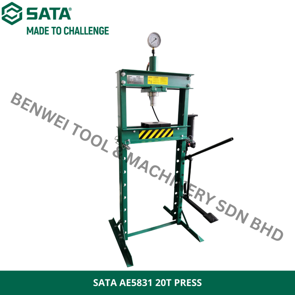 (D5) SATA AE5831 20T PRESS / BEARING PRESS / HYDRAULIC PUMP / HEAVY ...