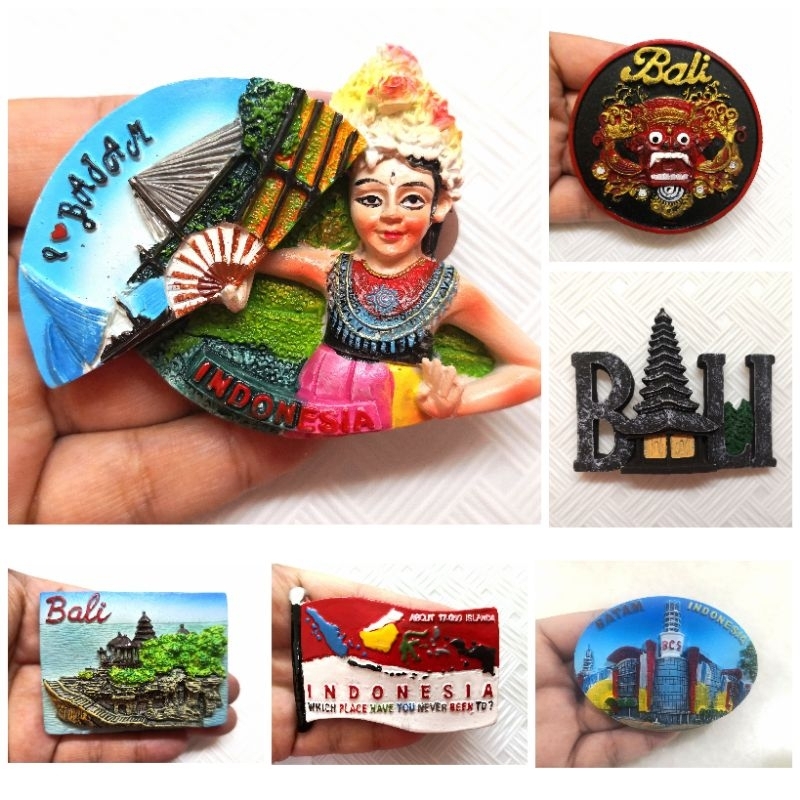 [IND] INDONESIA Fridge Magnet Collections | BATAM | BALI | JAKARTA ...