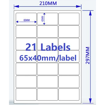 A4 Size Pre Cut White Printing Sticker Label White Label Address Label ...