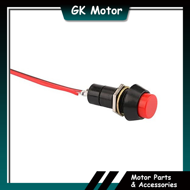 ROUND RED CAP ON OFF SWITCH 12V ON OFF PUSH BUTTON SWITCH WITH WIRE ...