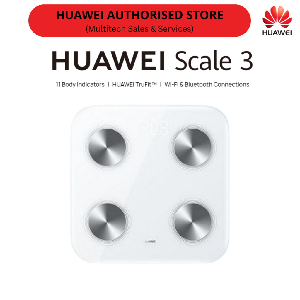 HUAWEI Scale 3 Smart Fat BMI Body Scale | Wi-Fi & Bluetooth Connection ...