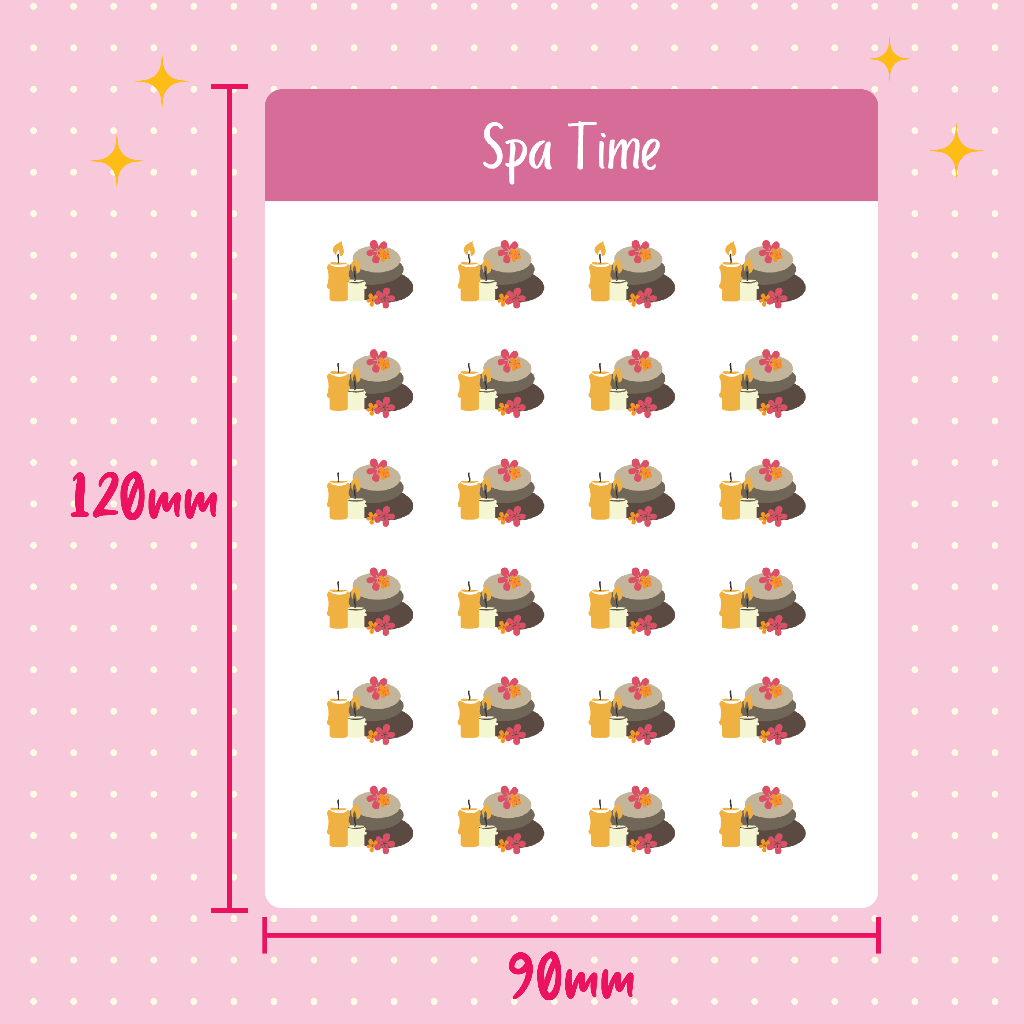 Spa Planner Sticker | Icon sticker for planner | Shopee Malaysia