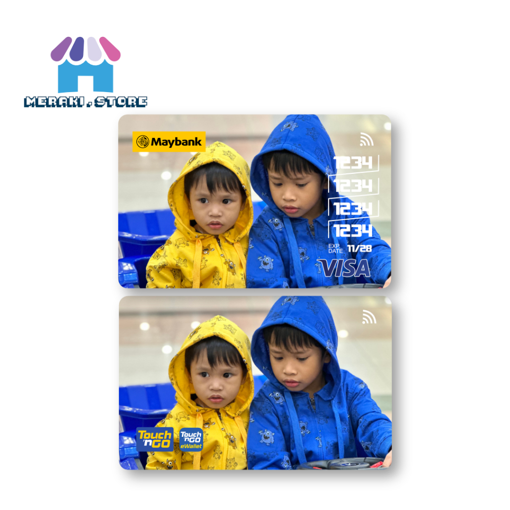 CUSTOM PHOTO - TOUCH N GO CARD STICKER / ATM CARD STICKER COVER ...