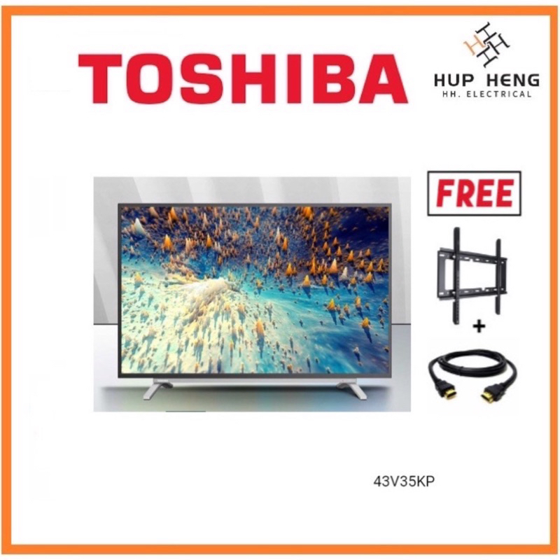 TOSHIBA 43" 43V35KP FULL HD ANDROID LED TV | Shopee Malaysia