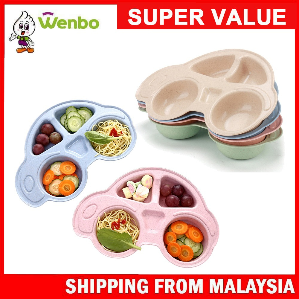 Wenbo Set Hidangan Car Cartoon Tableware Dining Feeding Set Kid ...