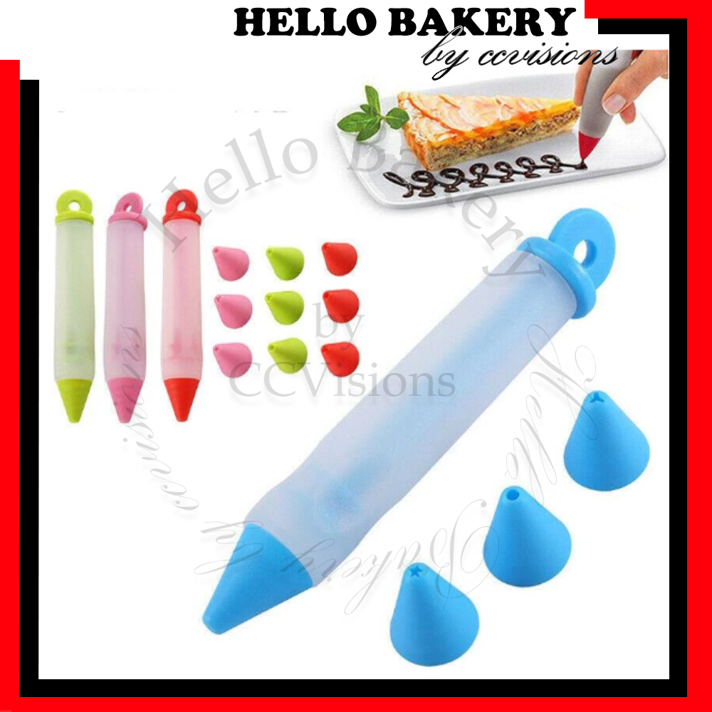 Silicone Decorating Pen For Baking Chocolate Icing Cake Pastry Bakery ...