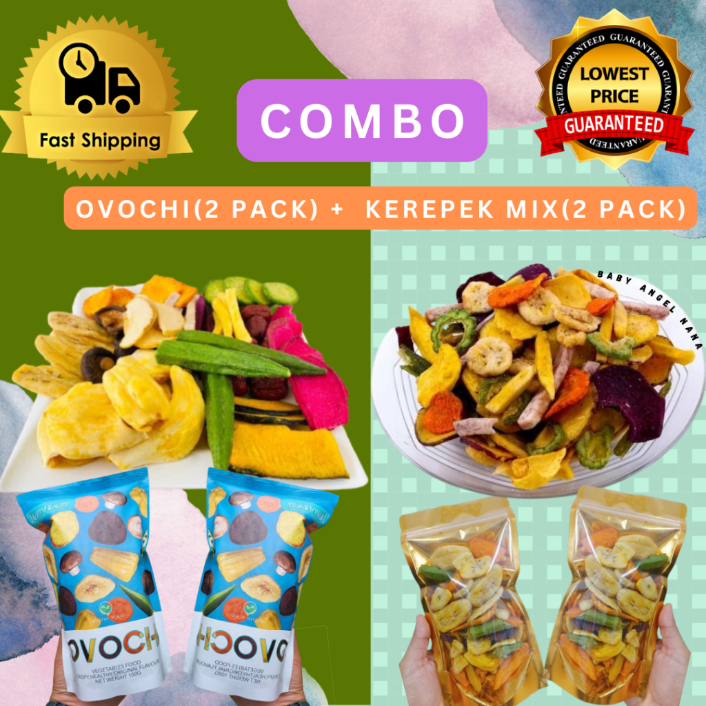 DOUBLE COMBO | KEREPEK MIX | OVOCHI | HEALTHY CHIPS | DRIED SNACK ...