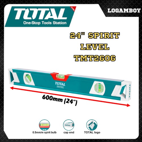 TOTAL WATER LEVEL RULER 12'' 14'' 16'' SPIRIT LEVEL TIMBANG AIR TMT2306 ...