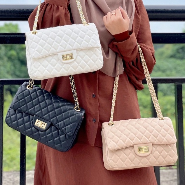 Premium Quality Chain Bag Shoulder Bag Beg Tangan Rantai Sling Bag ...