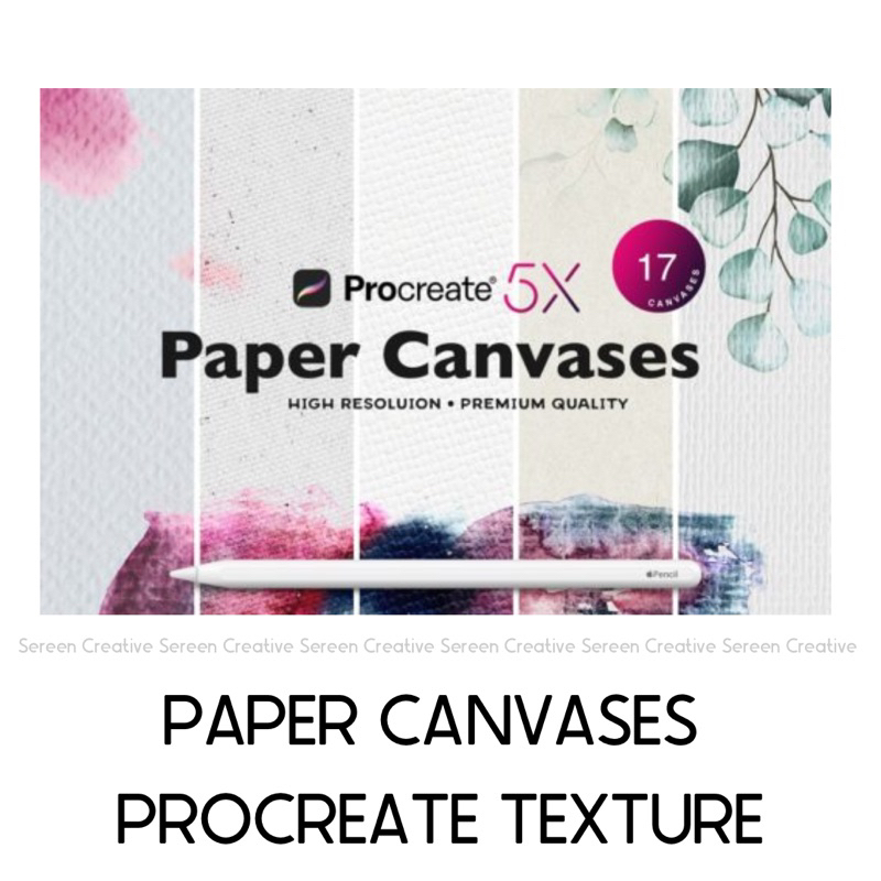 P212 Procreate Paper Texture Canvases (Watercolor paper, cold press ...