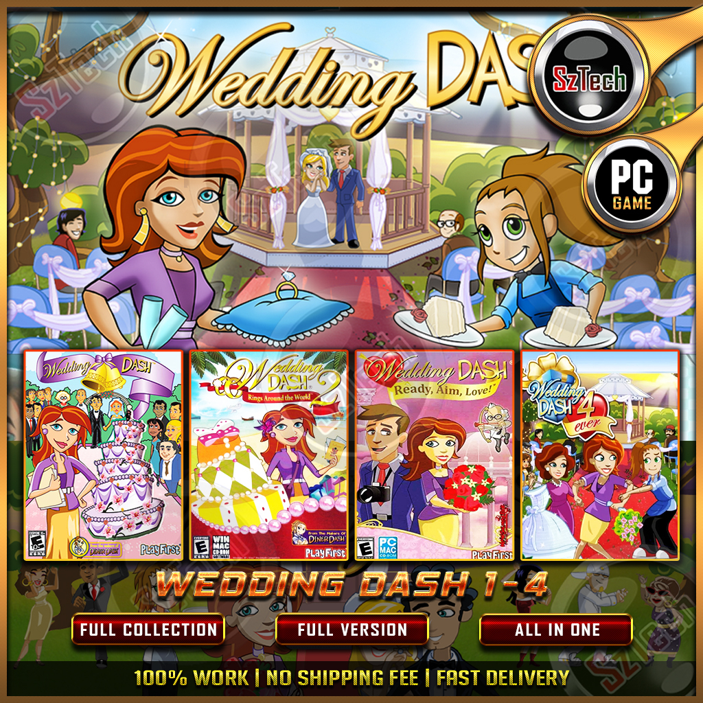 Wedding Dash 1-4 [PC GAME] 🔥 [ DIGITAL DOWNLOAD] 🔥Classic Games🔥Time ...