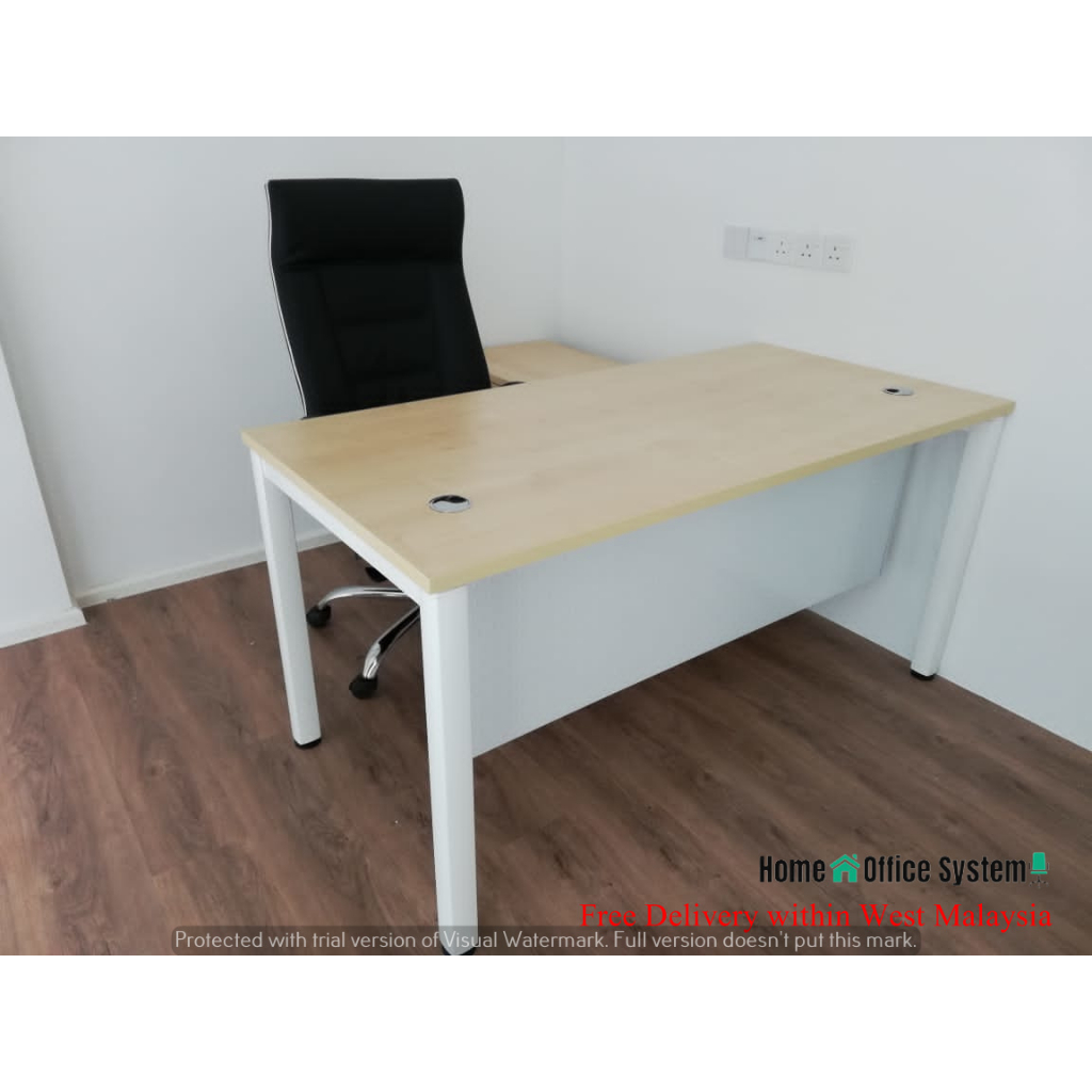 5 Feet Rectangular Shape Office Table with U Metal Leg - Home & Office ...