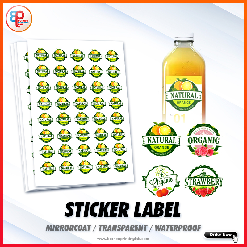 Sticker label.Sticker produk.Sticker label produk.Sticker mirrorcoat ...