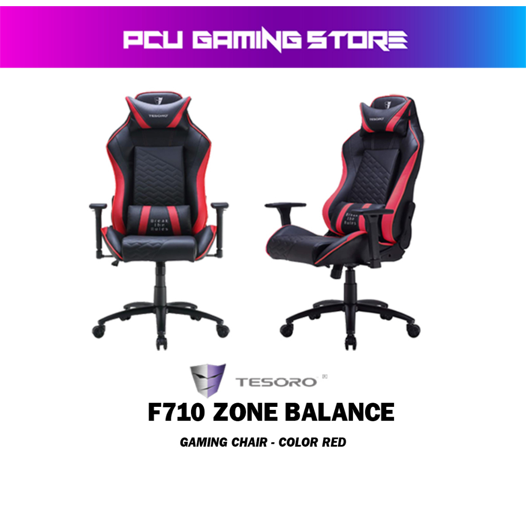 Tesoro F710 Zone Balance Gaming Chair Red | Shopee Malaysia