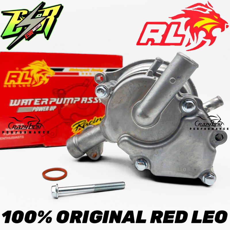 RED LEO ESR MOTOR RACING WATER PUMP 100% ORIGINAL Y15ZR V1 V2 LC135 V1-V6 TAMBAL TEBAL BESAR ...