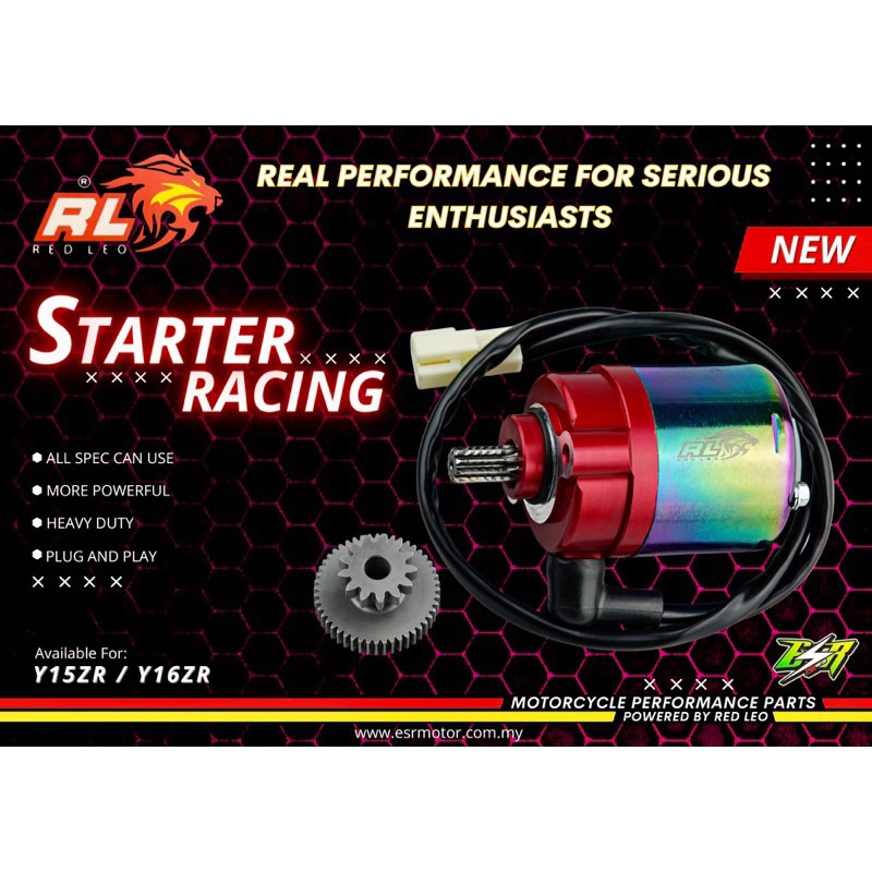REDLEO RED LEO RACING STARTER MOTOR RS150 Y15 Y15ZR YSUKU Y16ZR LC 135 ...