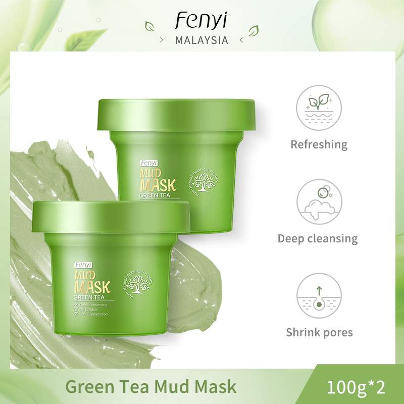 Fenyi Green Tea Mud Mask (100g) [Beli 1 Percuma 1] | Shopee Malaysia