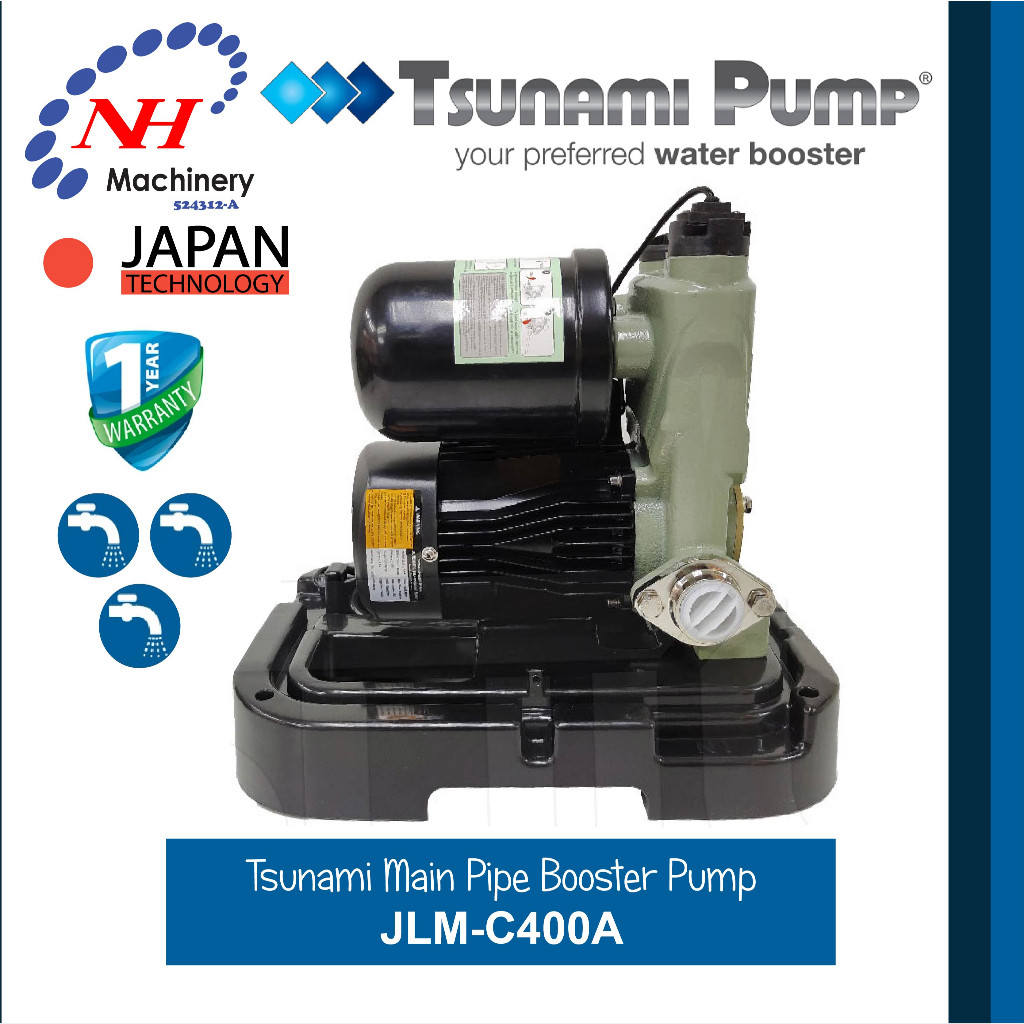 Tsunami JLM-C400A - Main Pipe Booster Pump | Shopee Malaysia