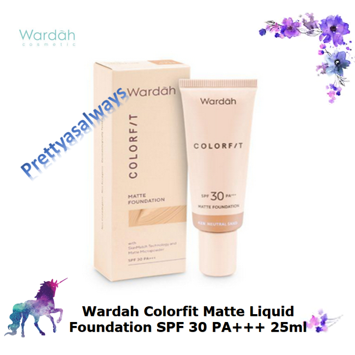 Wardah Colorfit Matte Liquid Foundation SPF 30 PA+++ 25ml | Shopee Malaysia