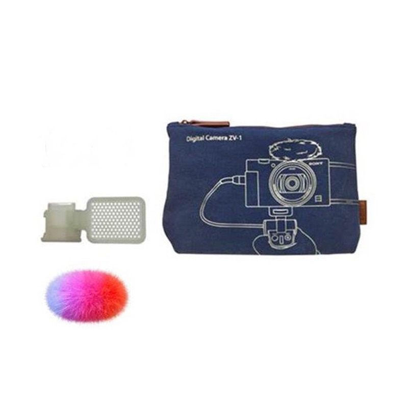 * Limited edition* Colourful Windscreen with camera pouch for SONY ZV-1 ...