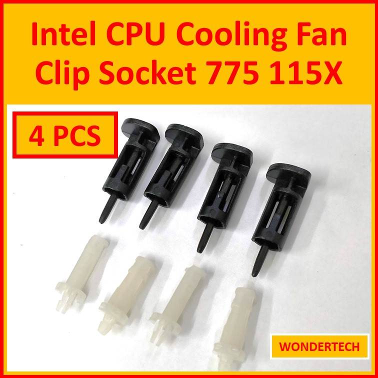 Intel 775 115X CPU Heatsink Mount Pin Plastic Cooling Fan Fastener ...