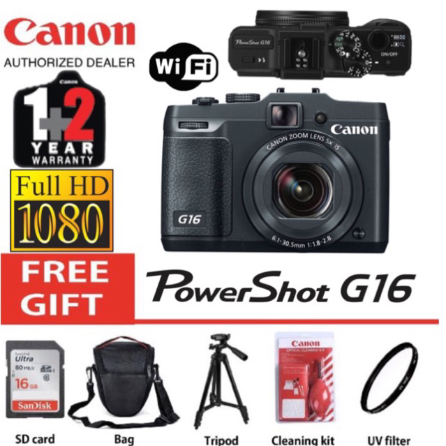 Canon Powershot G16 super high quality pro camera original wifi high ...