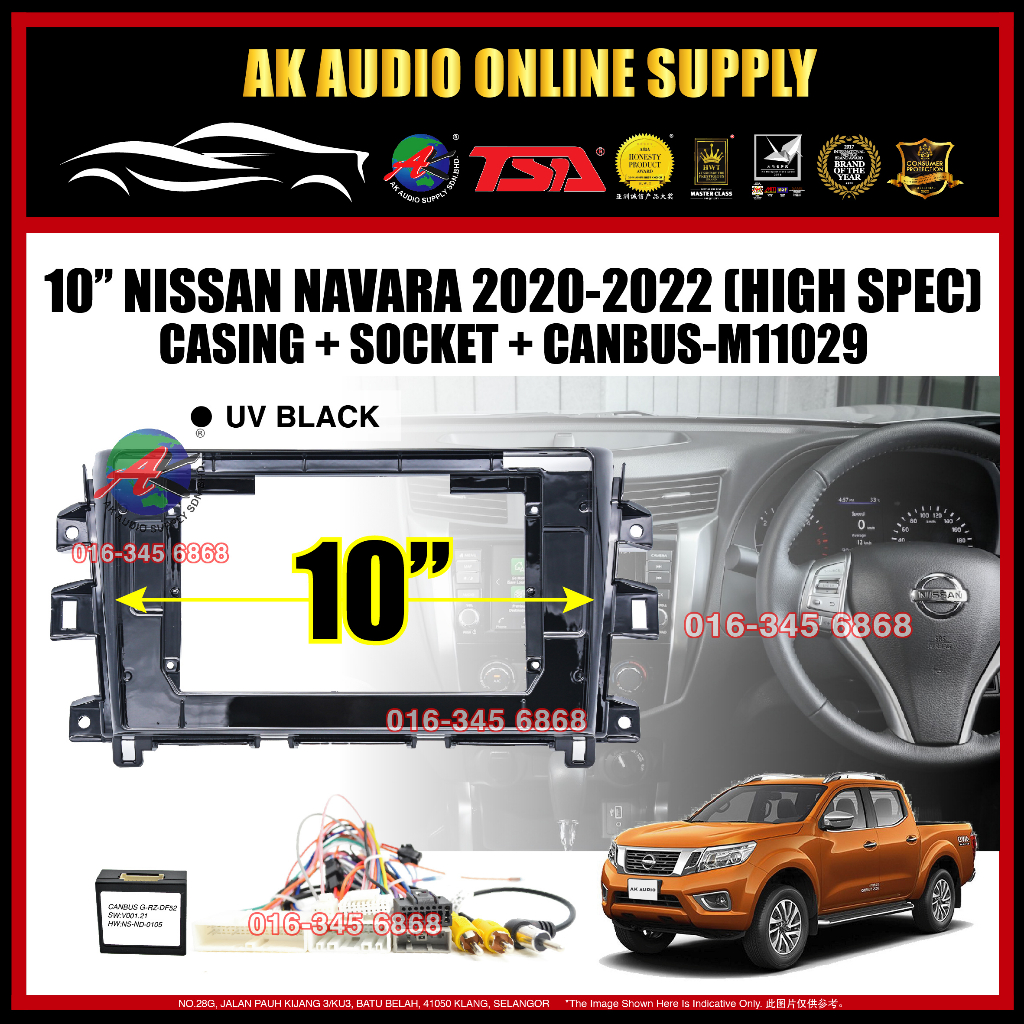 Nissan Navara NP300 2020 - 2021 ( High Spec 40pin ) Android Player 10 ...