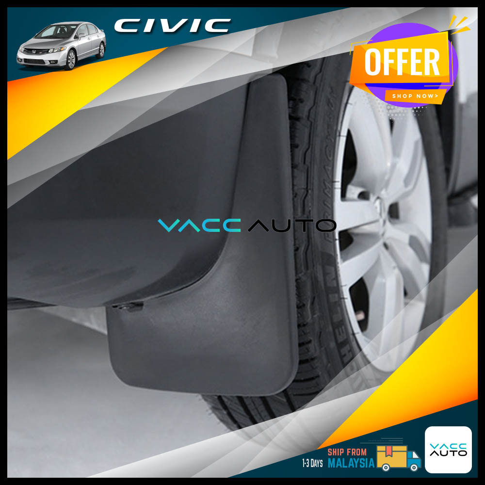 Honda Civic FD 8th Mudguard Mud Flats Fenders Mud Flaps Splash ...