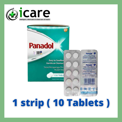 PANADOL REGULAR ( 1 STRIP / 10 TABLETS ) EXP DATE : 01/2029 | Shopee ...
