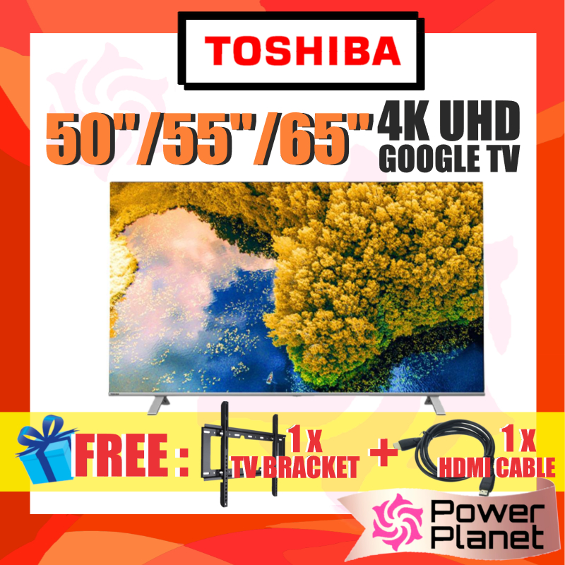 [FREE GIFT] Toshiba TV 50" / 55" / 65 " 4K Google TV LED 50C350LP / 65C350LP | New 50C350NP ...