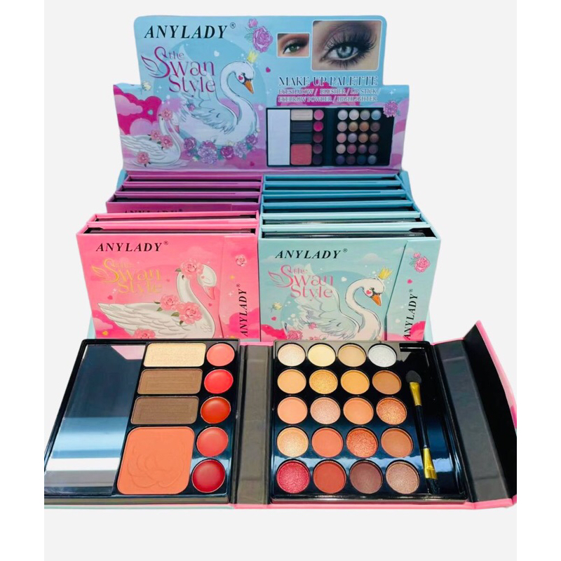 SE ANYLADY MAKEUP SET KIT WALLET PALETTE 4 IN 1 (EYESHADOW/BLUSHER ...