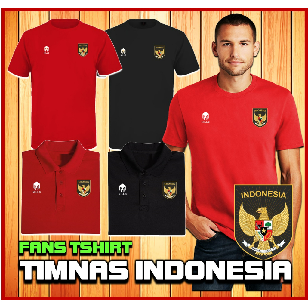 TIMNAS INDONESIA FANS TSHIRT | PENYOKONG GARUDA INDONESIA | QUICKDRY ...