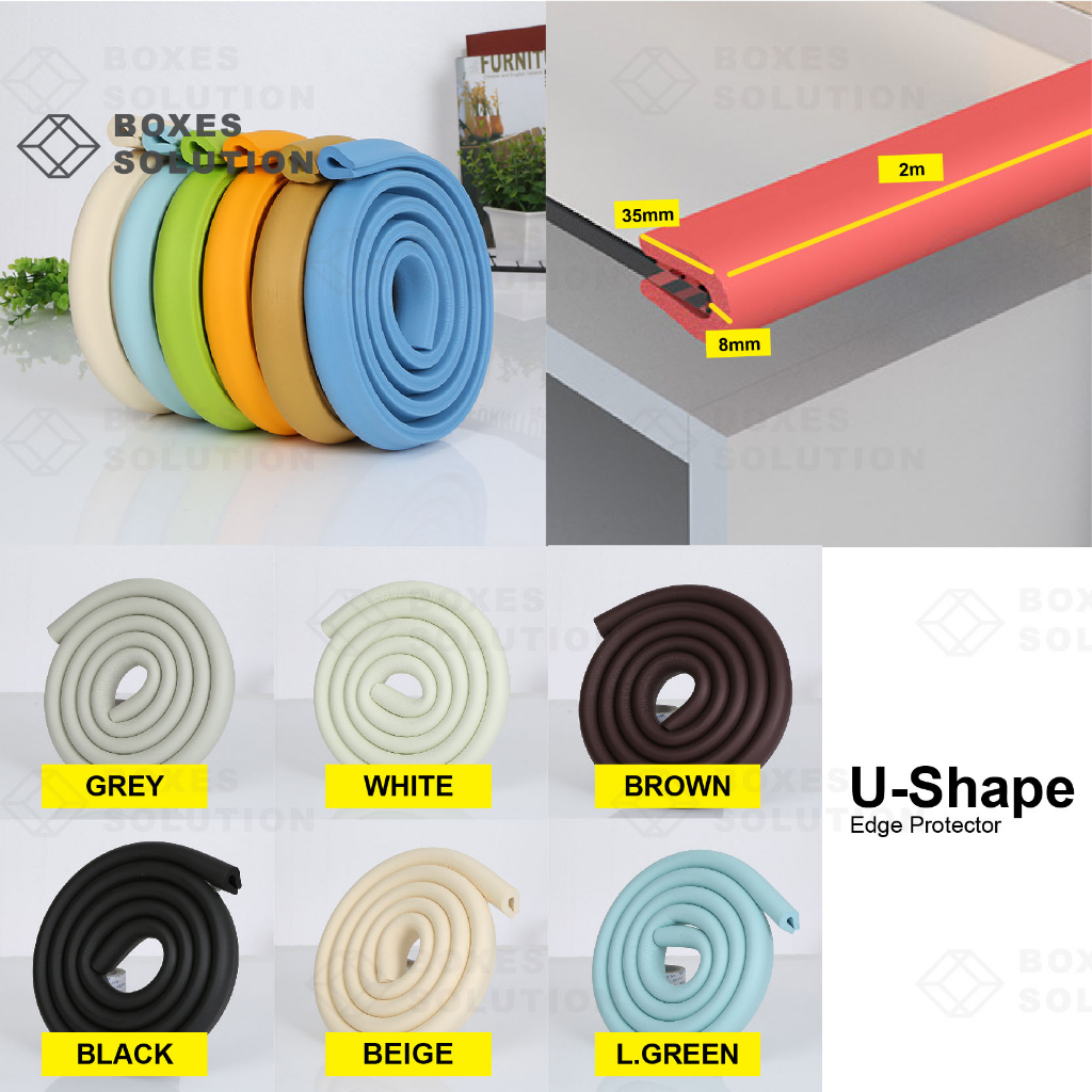 VBS READY STOCK #Edge Protector Soft Rubber Hurt Prevention Edge Corner ...