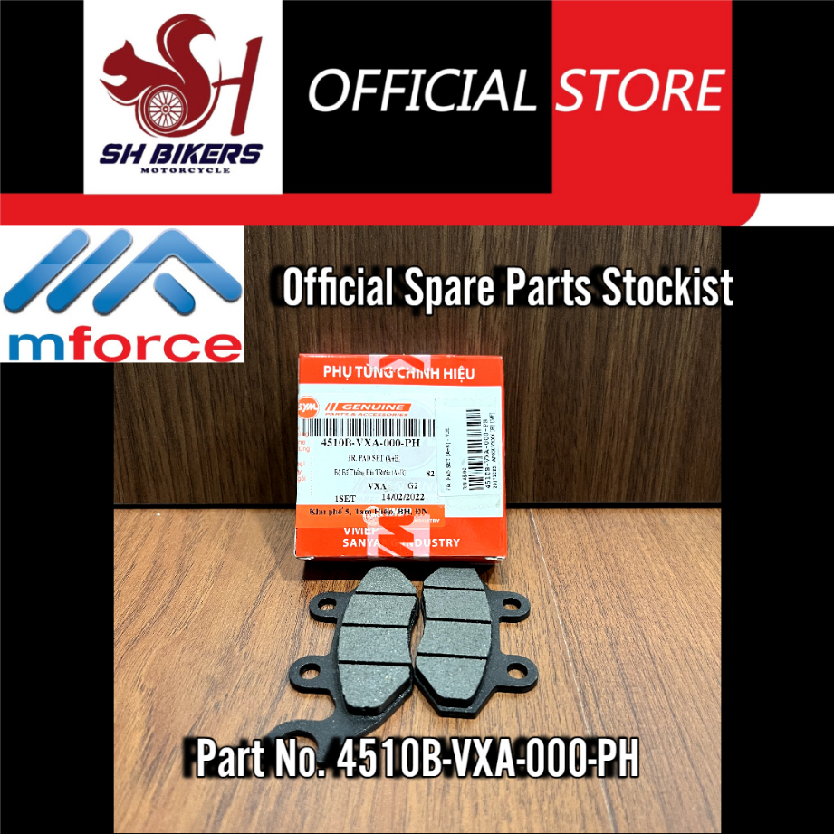 SYM Jet X 150 Front Brake Pad Set(A+B) (Part No. 4510B-VXA-000-PH ...
