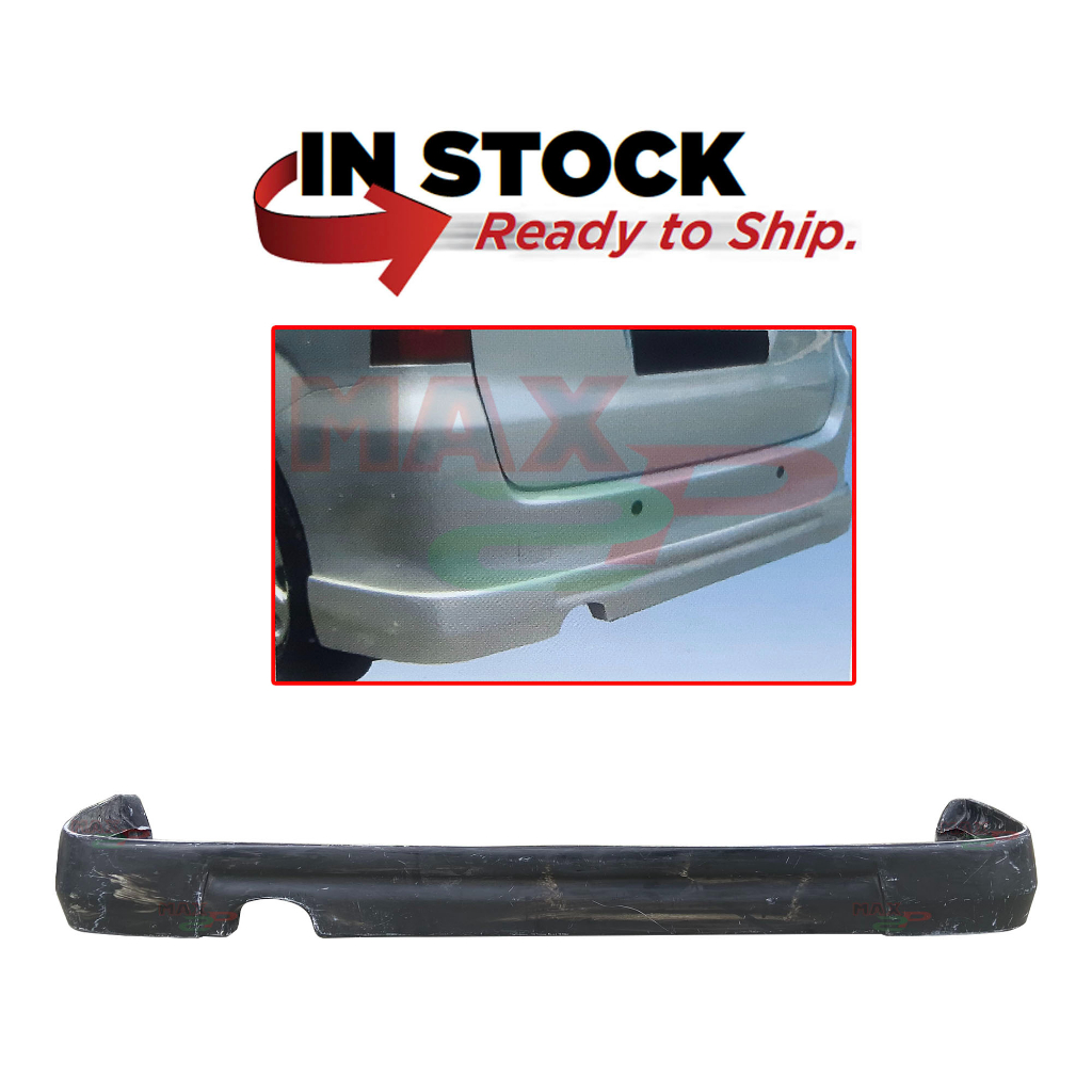 Toyota Avanza Sporty Style Rear Back Skirt Lower Lip Spoiler Fiberglass ...