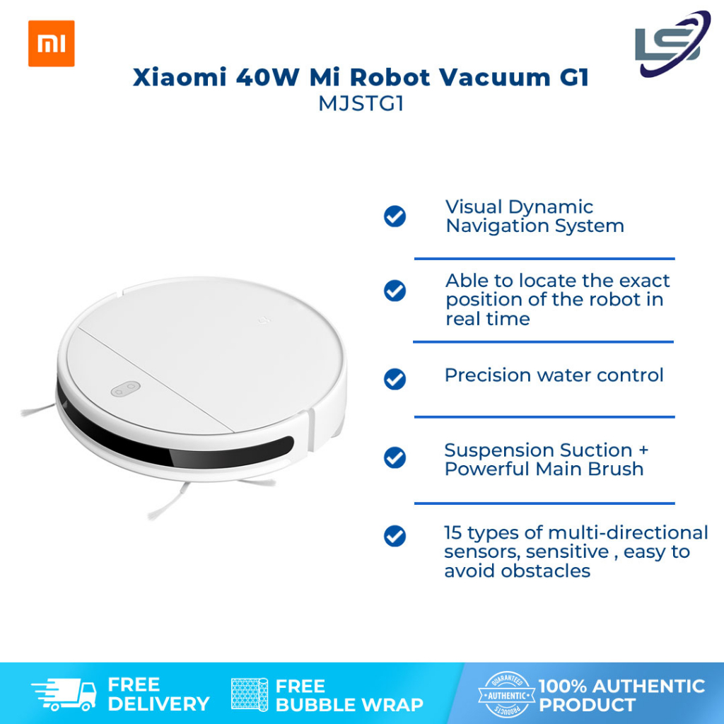 Xiaomi Mijia Mi Robot Vacuum Mop Essential G1 MJSTG1 | Global Version ...