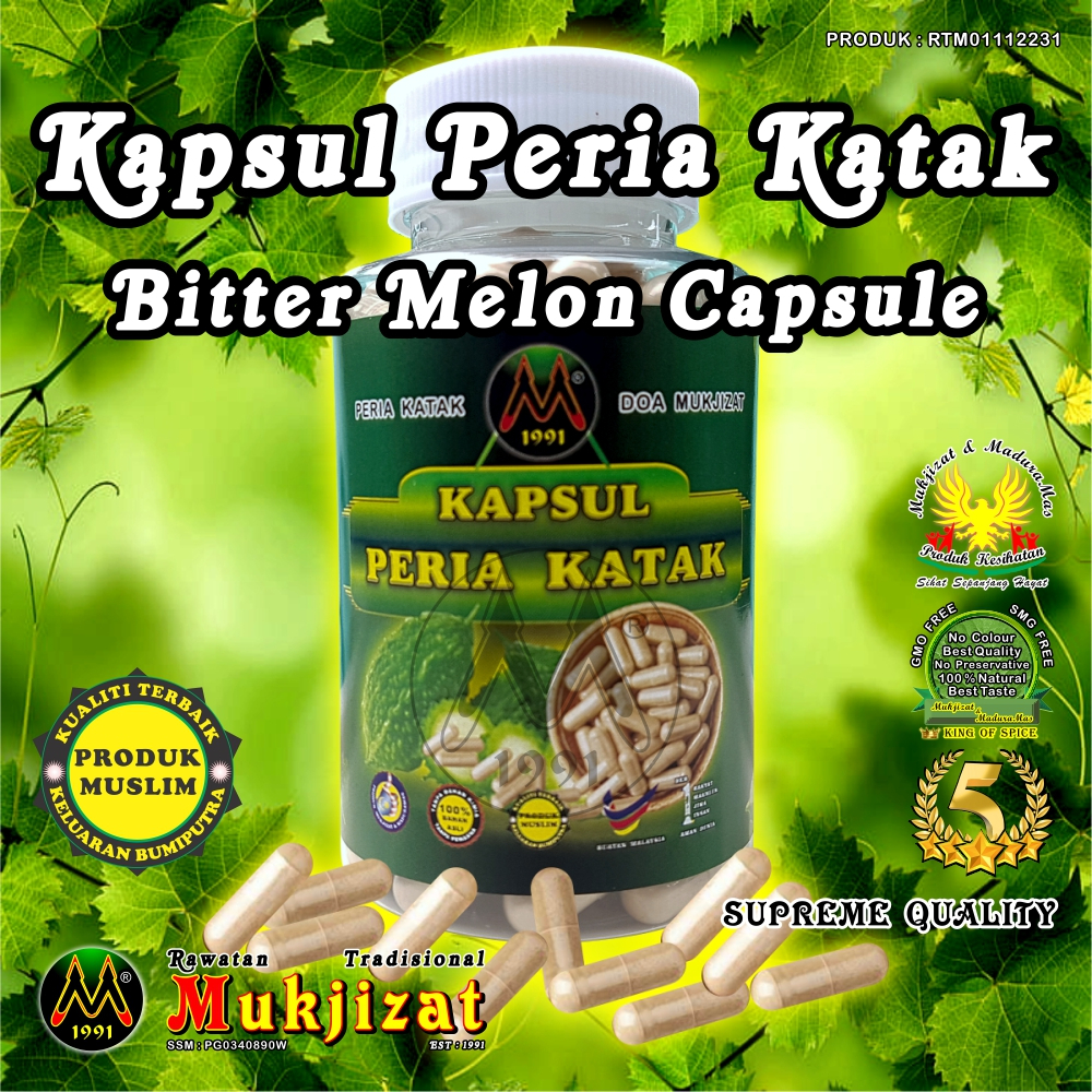 ( 🔥 Jualan Borong 💊 ) Kapsul Peria - Biter Melon Capsule | Shopee Malaysia
