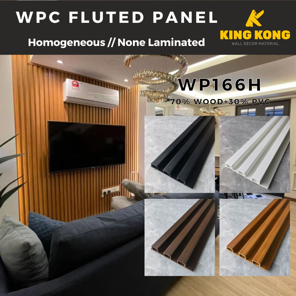 WPC Wall Panel Design 💥 Wainscoting Wood Strip (300cm long/pcs) Papan ...