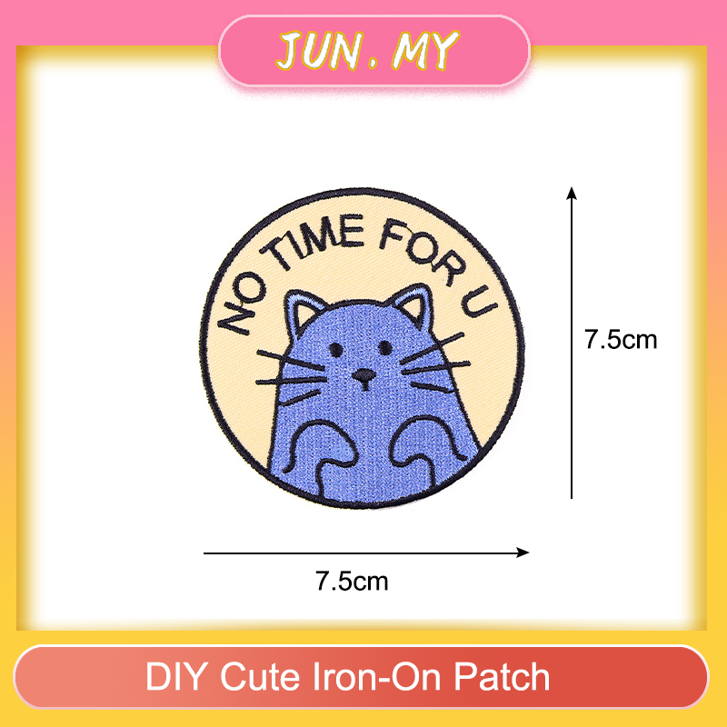 Big Size DIY Sew on Iron on Badges Patches Cute Cartoon Aesthetic Art Patches For Kids | Shopee ...