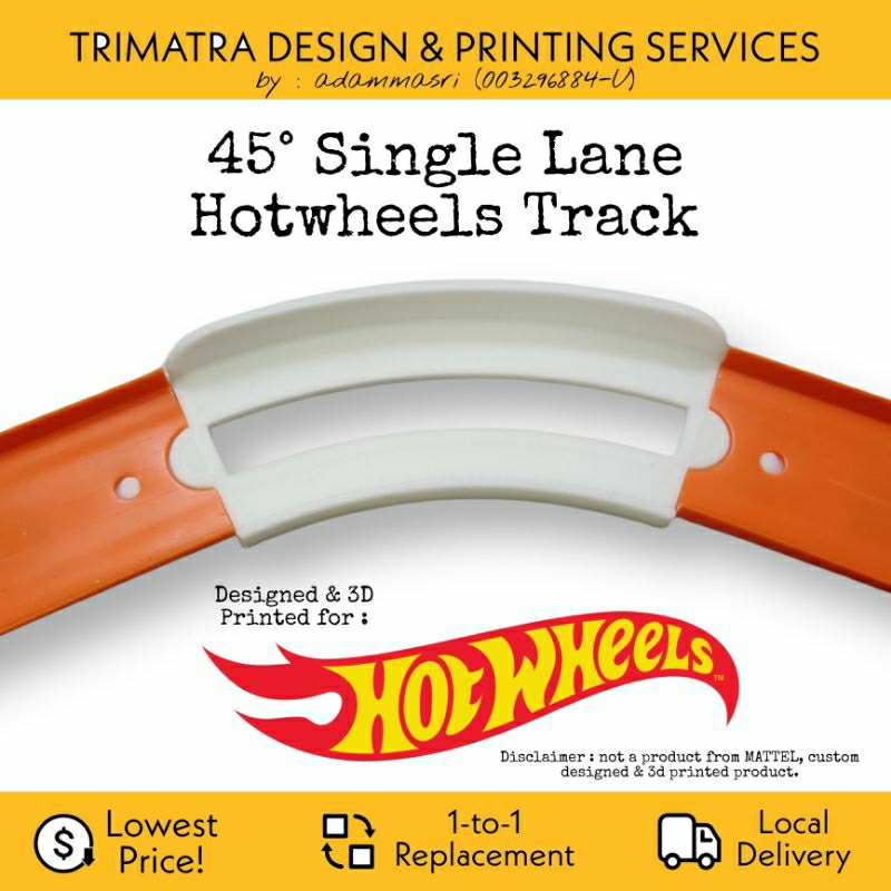 Hot Wheels 45 Degree Turn Track Single Lane Hotwheels Builder System ...