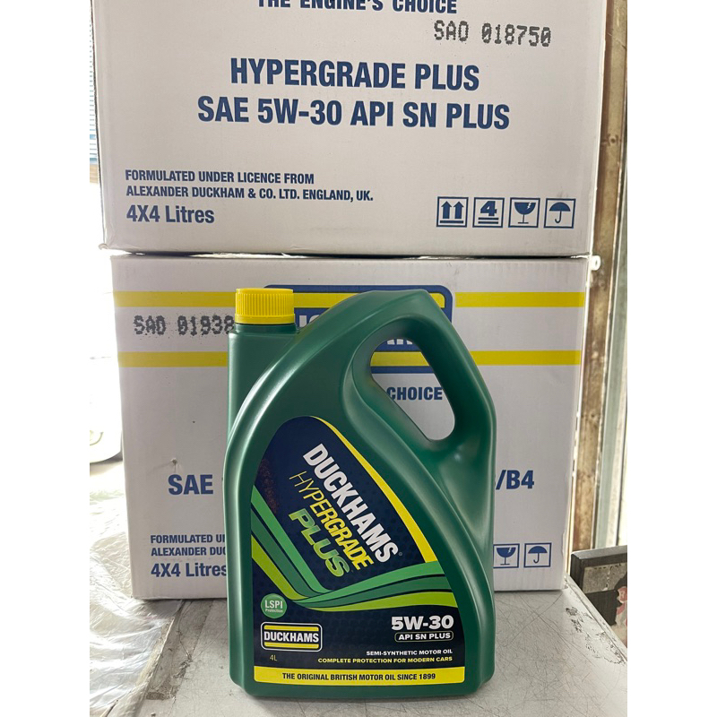 DUCKHAMS 5W30 4L Engine Oil New packinging HYPERGRADE PLUS | Shopee ...