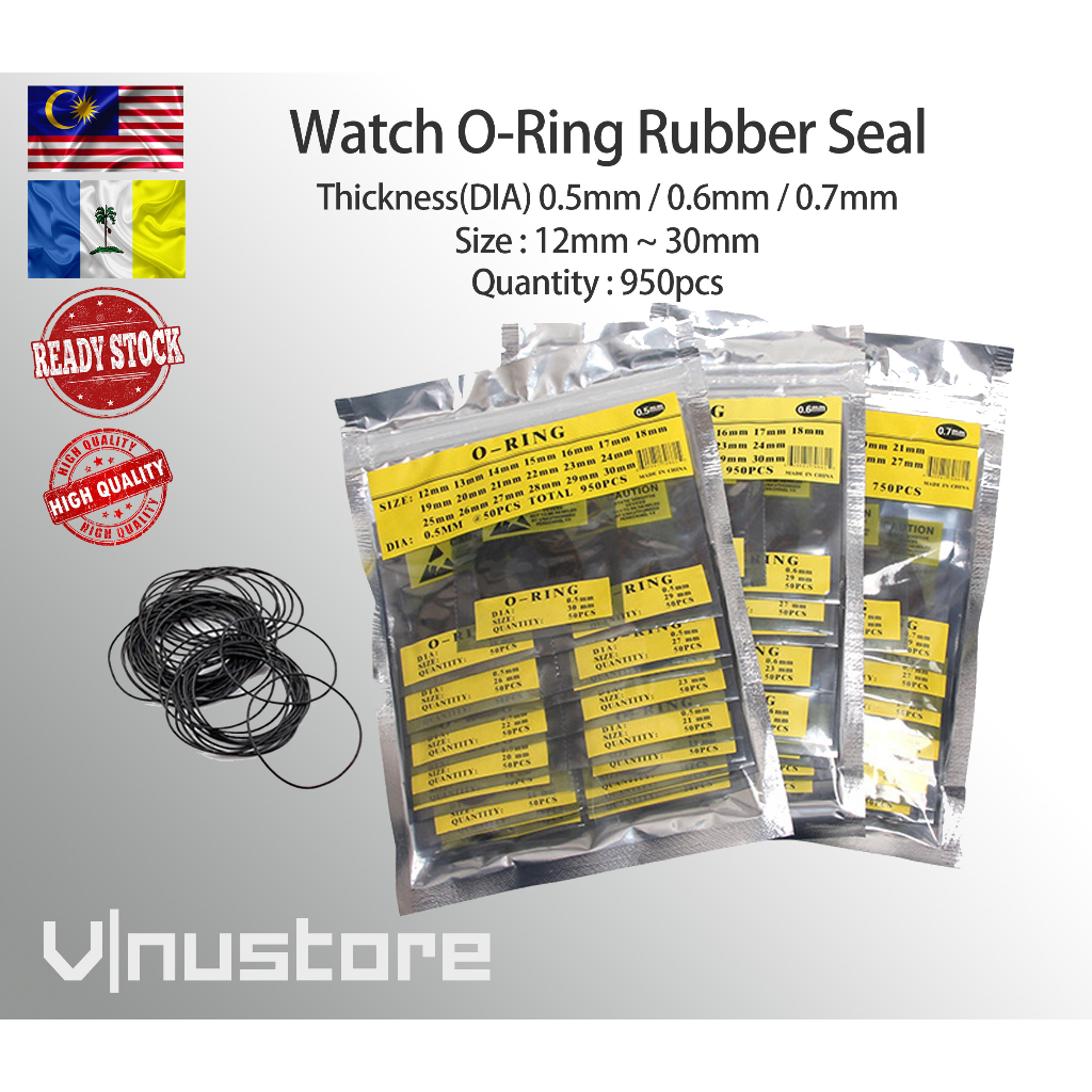 Watch O Ring Rubber Seal | Gasket | Washers | Waterproof | Grease ...