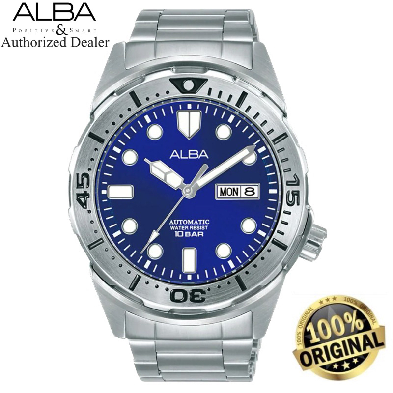 (Official Warranty) Alba Monster Automatic Blue Dial Stainless Steel ...
