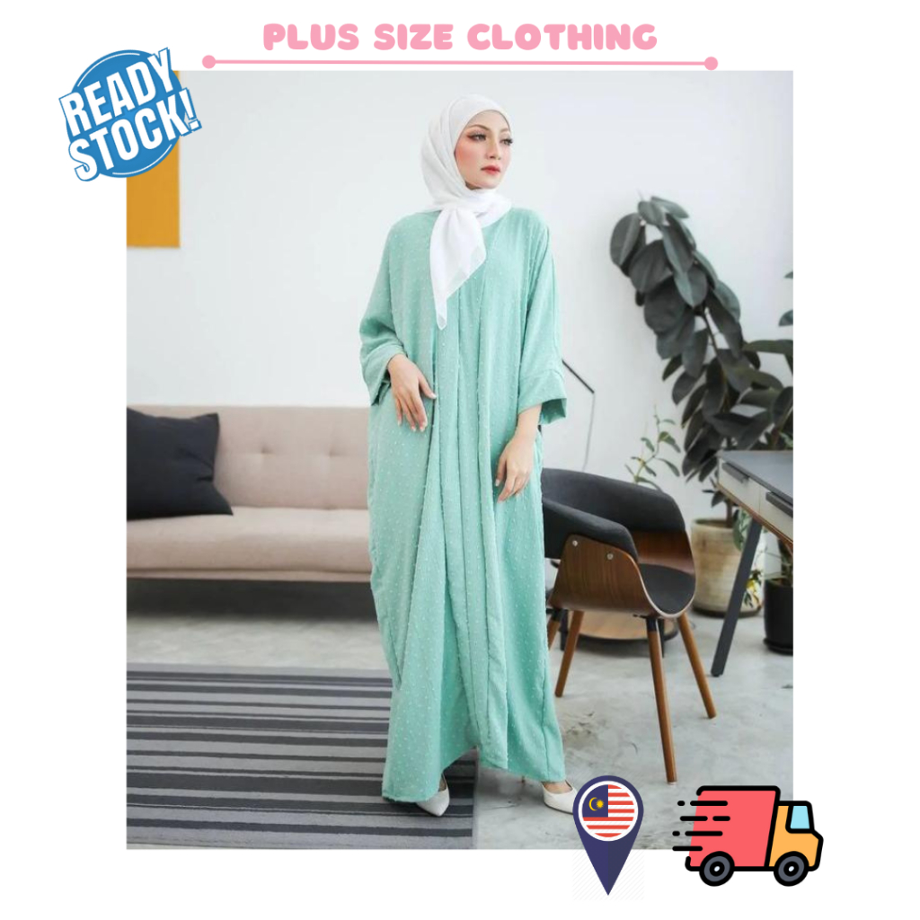 READY STOCK Long Dresses Jubah Abaya Oversize Plus size XXXL 3XL | Shopee Malaysia