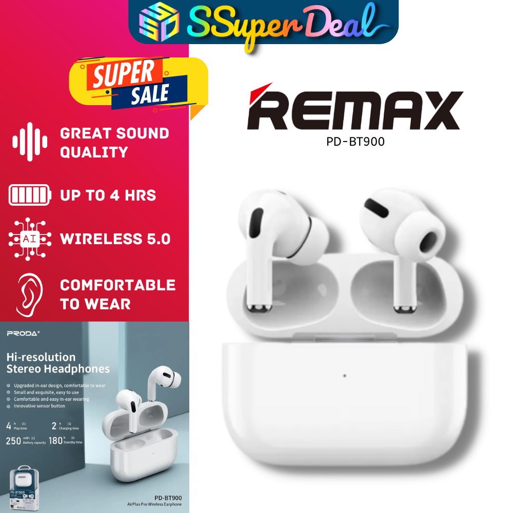 Remax PD-BT900 AirPlus Pro Wireless Earbuds Battery Display of Pop-Up ...