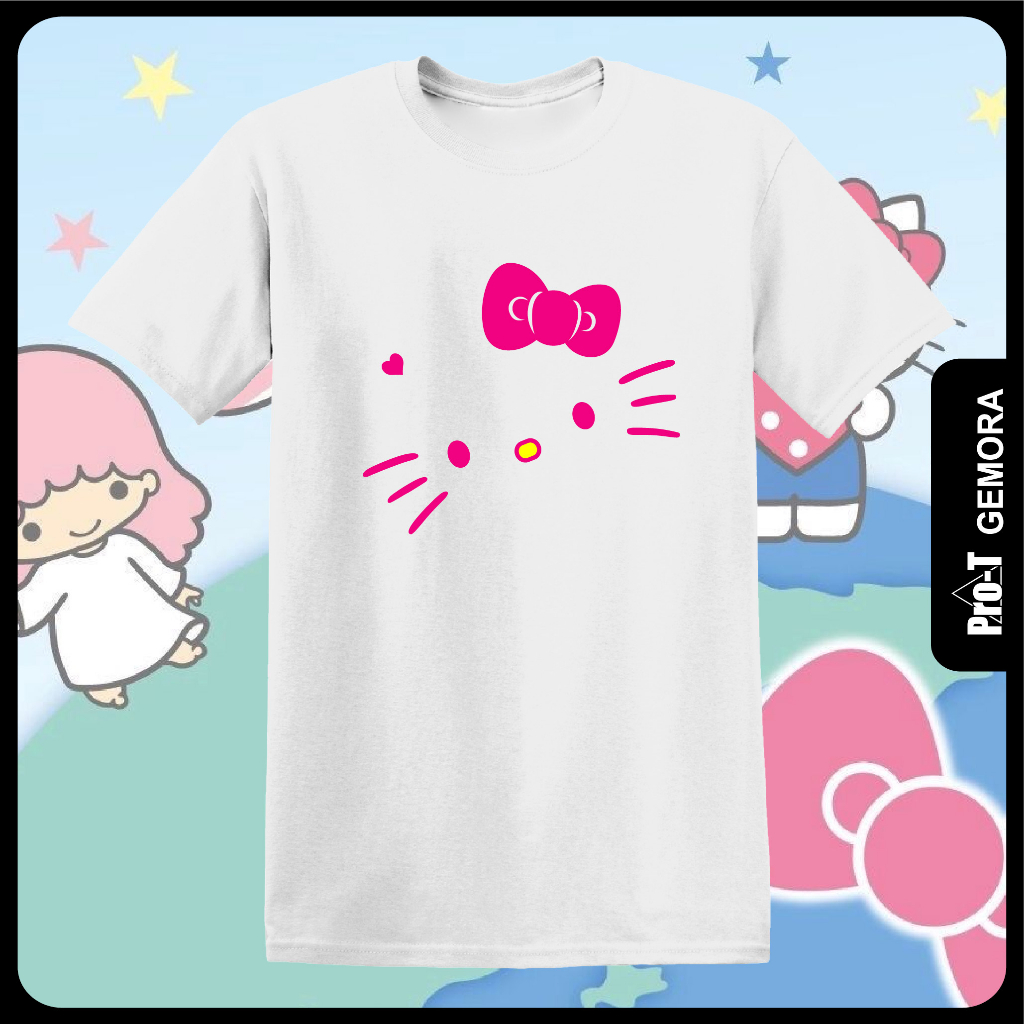 GEMORA_CARTOON HELLO KITTY WHITE T-SHIRT KIDS & ADULT SIZE AVAILABLE ...