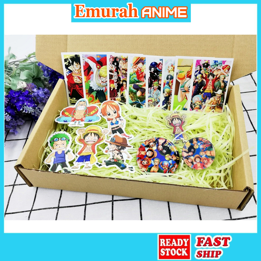ONE PIECE GIFT BOX Present Birthday hadiah anime manga luffy zoro ...