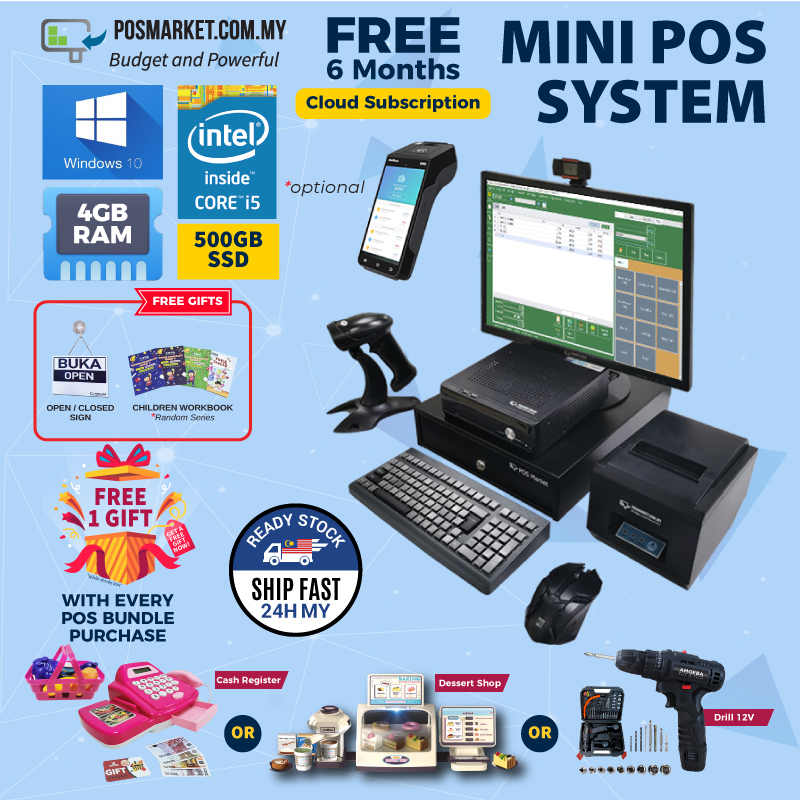 Mini POS system (Retail) Mini Market,Convenient Shop,Kedai Runcit,Hair ...